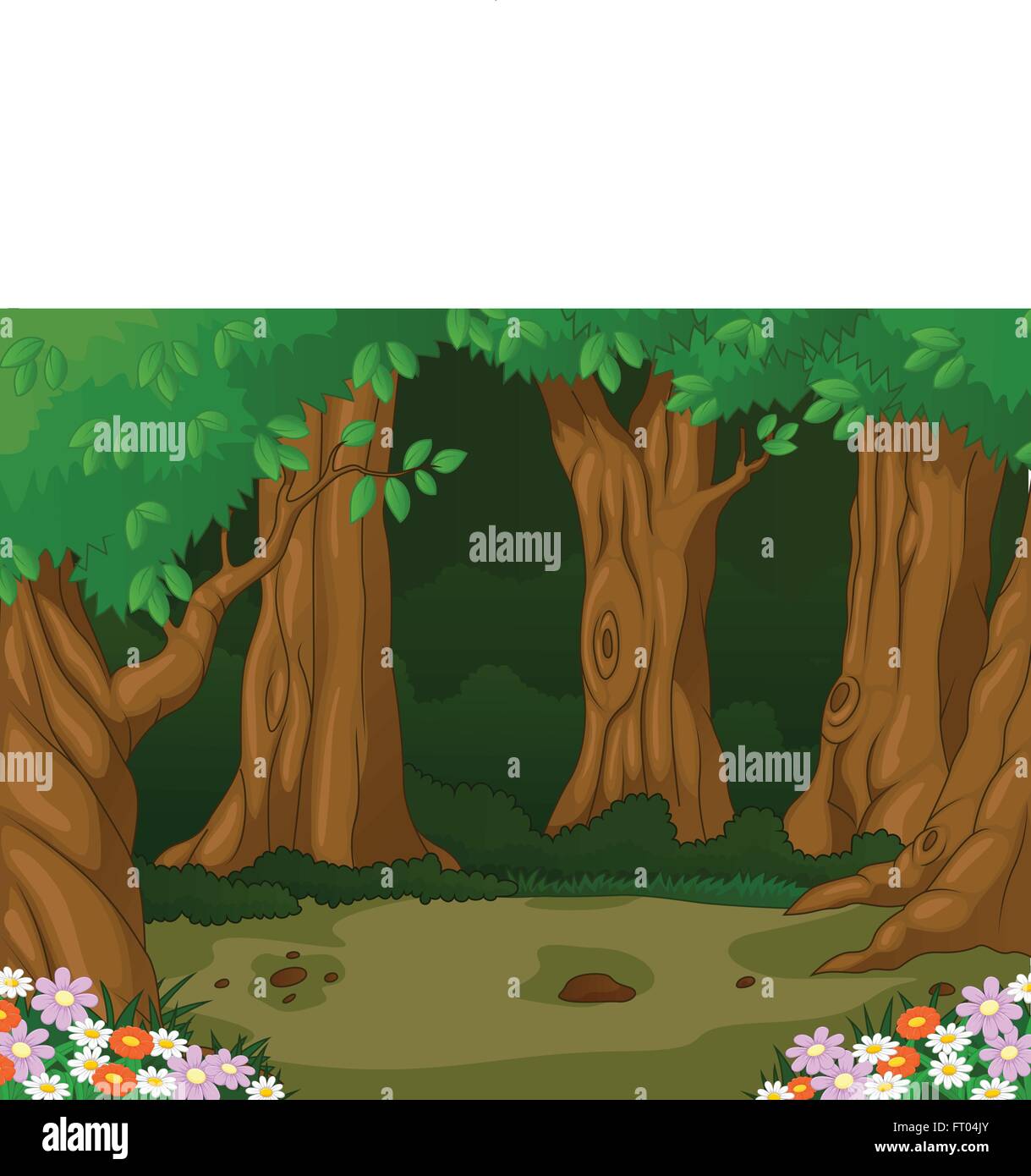 Lush tropical rain forest Stock Vector Images - Alamy