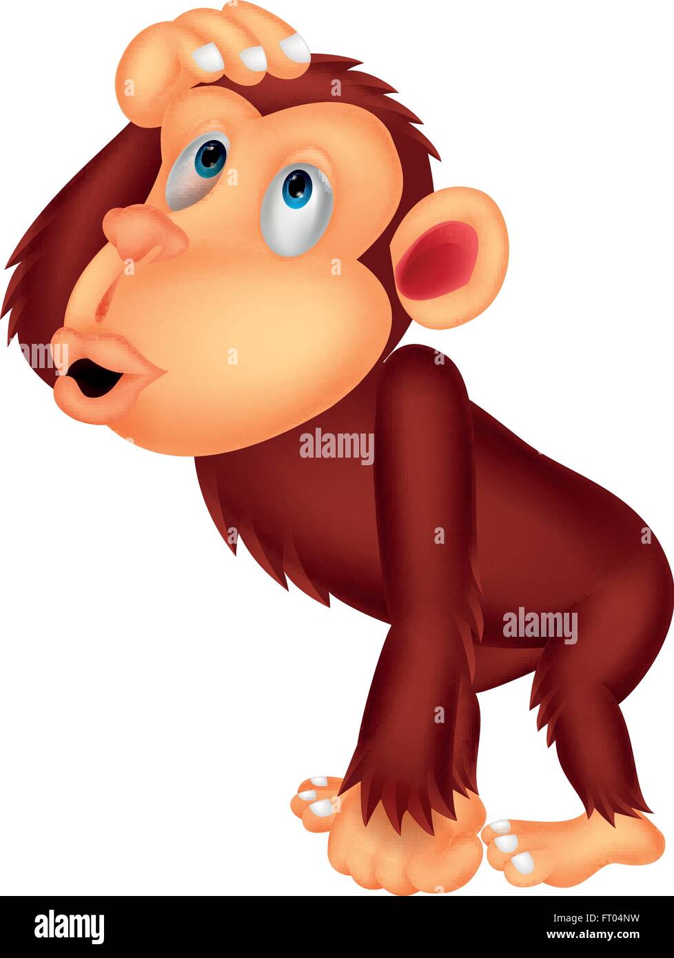 Chimpanzee cartoon hi-res stock photography and images - Alamy