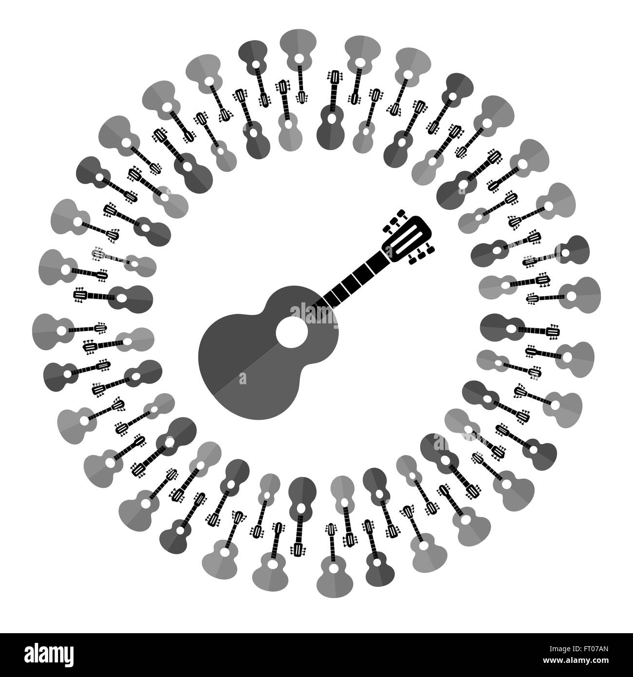 Acoustic Guitar Silhouette Stock Vector Image & Art - Alamy