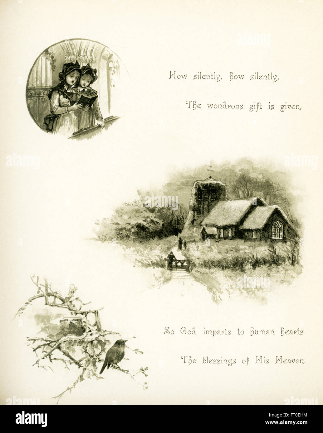 The caption for this illustration reads: How silently, How silently ...