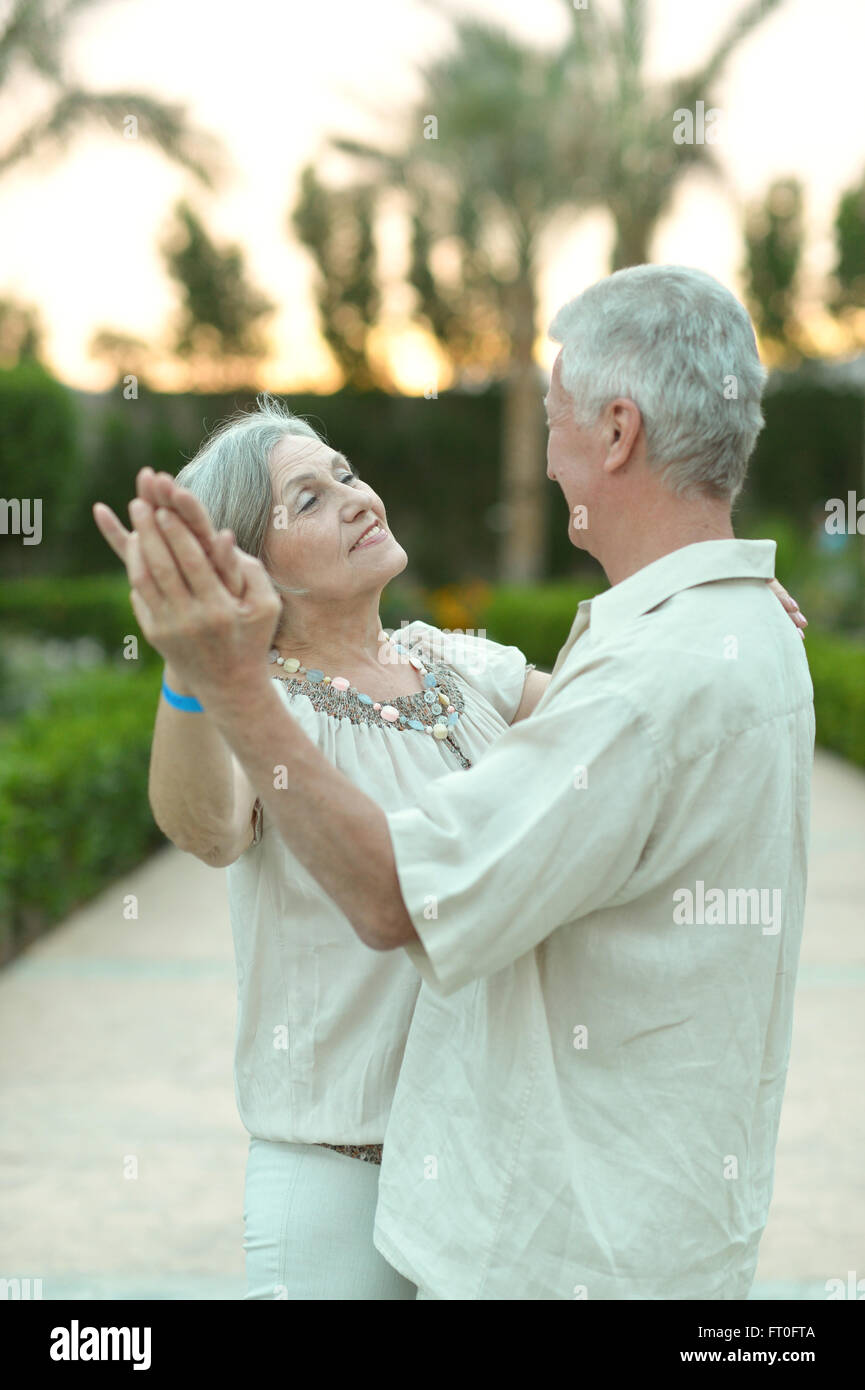 Senior couple dancing Stock Photo - Alamy