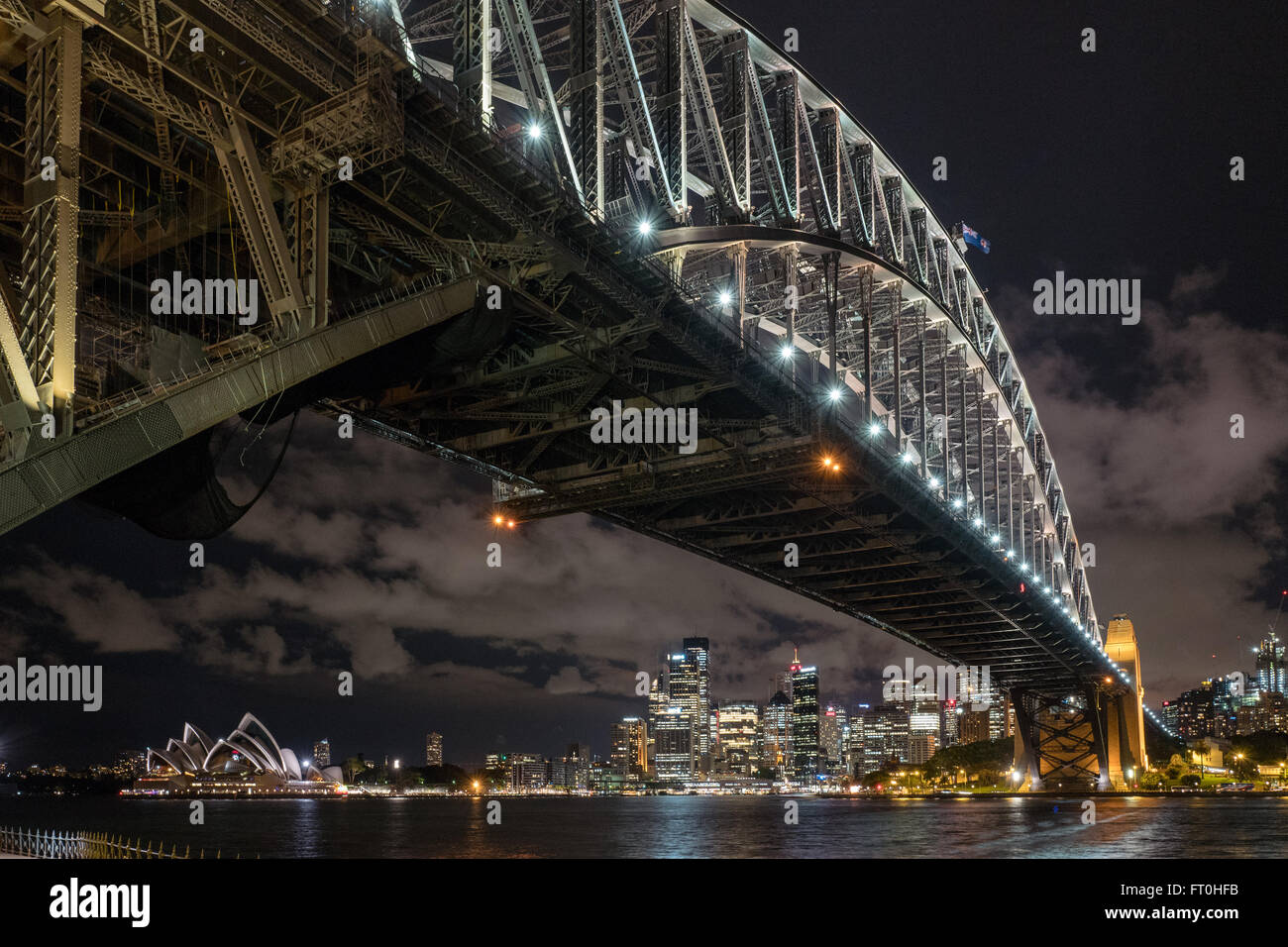 Harbour Bridge viewed from Milsons Point. Harbour Bridge is one of the ...