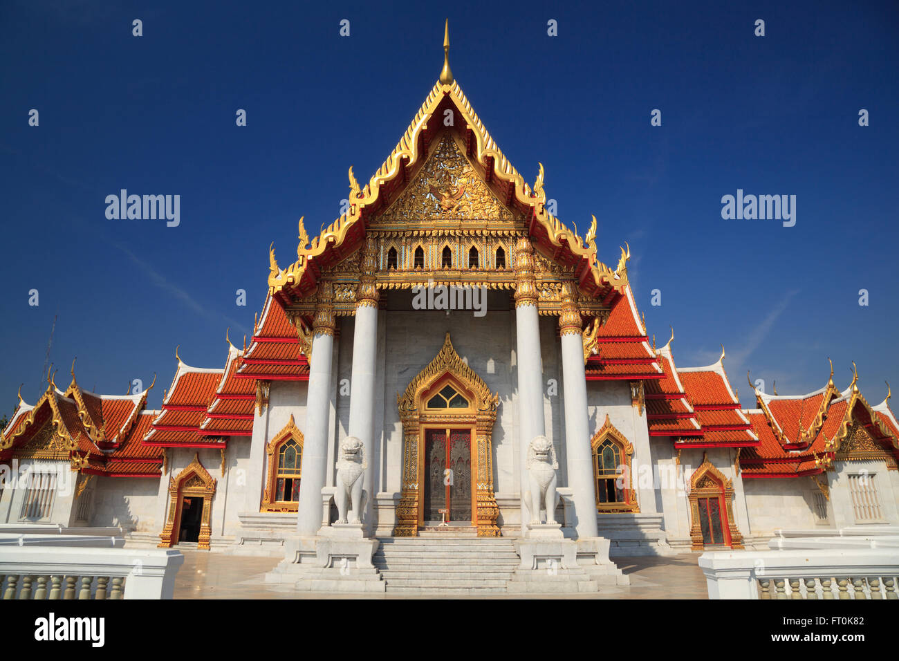 The Marble Temple(Wat Benchamabophit ), Bangkok, Thailand Stock Photo ...