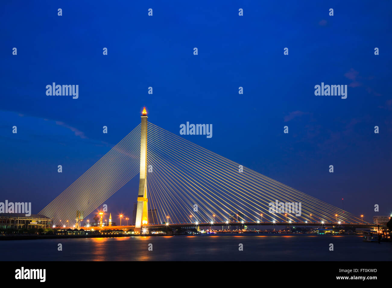 Mega bridge in Bangkok,Thailand (Rama 8 Bridge Stock Photo - Alamy