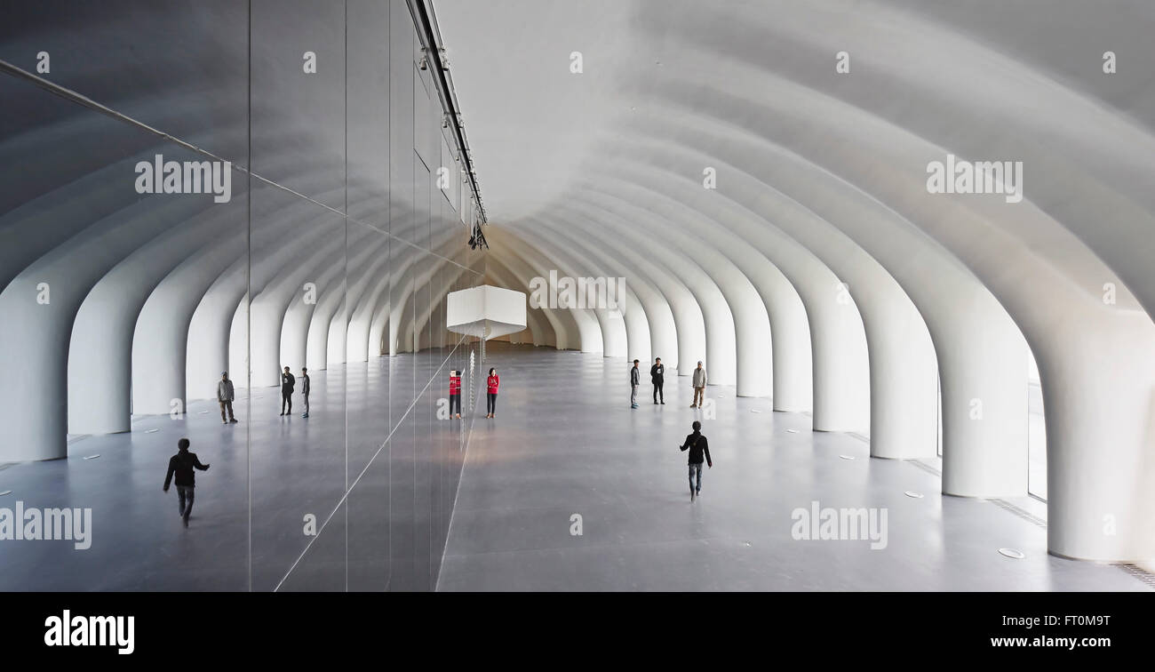Window corridor with reflection. Harbin Opera House, Harbin, China ...