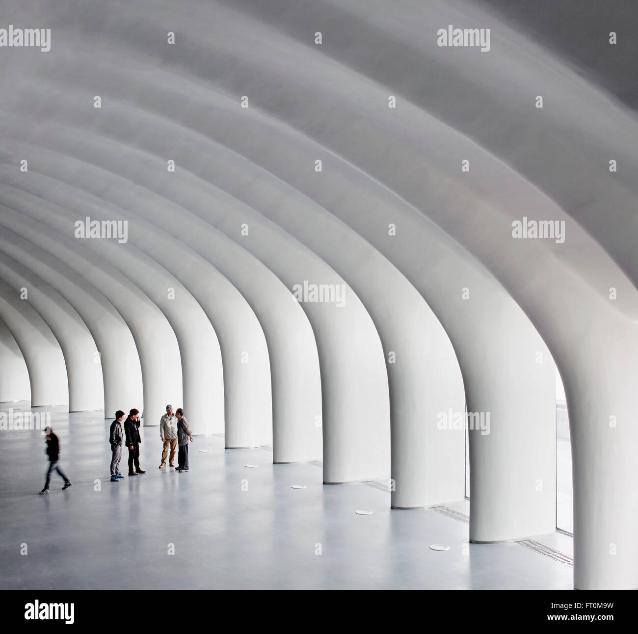 Arched window corridor. Harbin Opera House, Harbin, China. Architect ...
