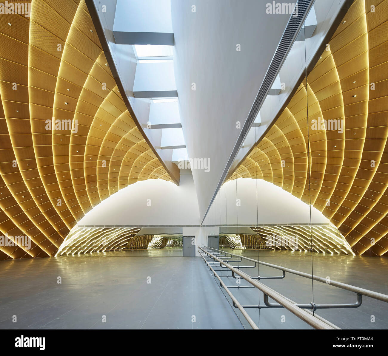 Rehearsal room with skylight and mirror. Harbin Opera House, Harbin ...