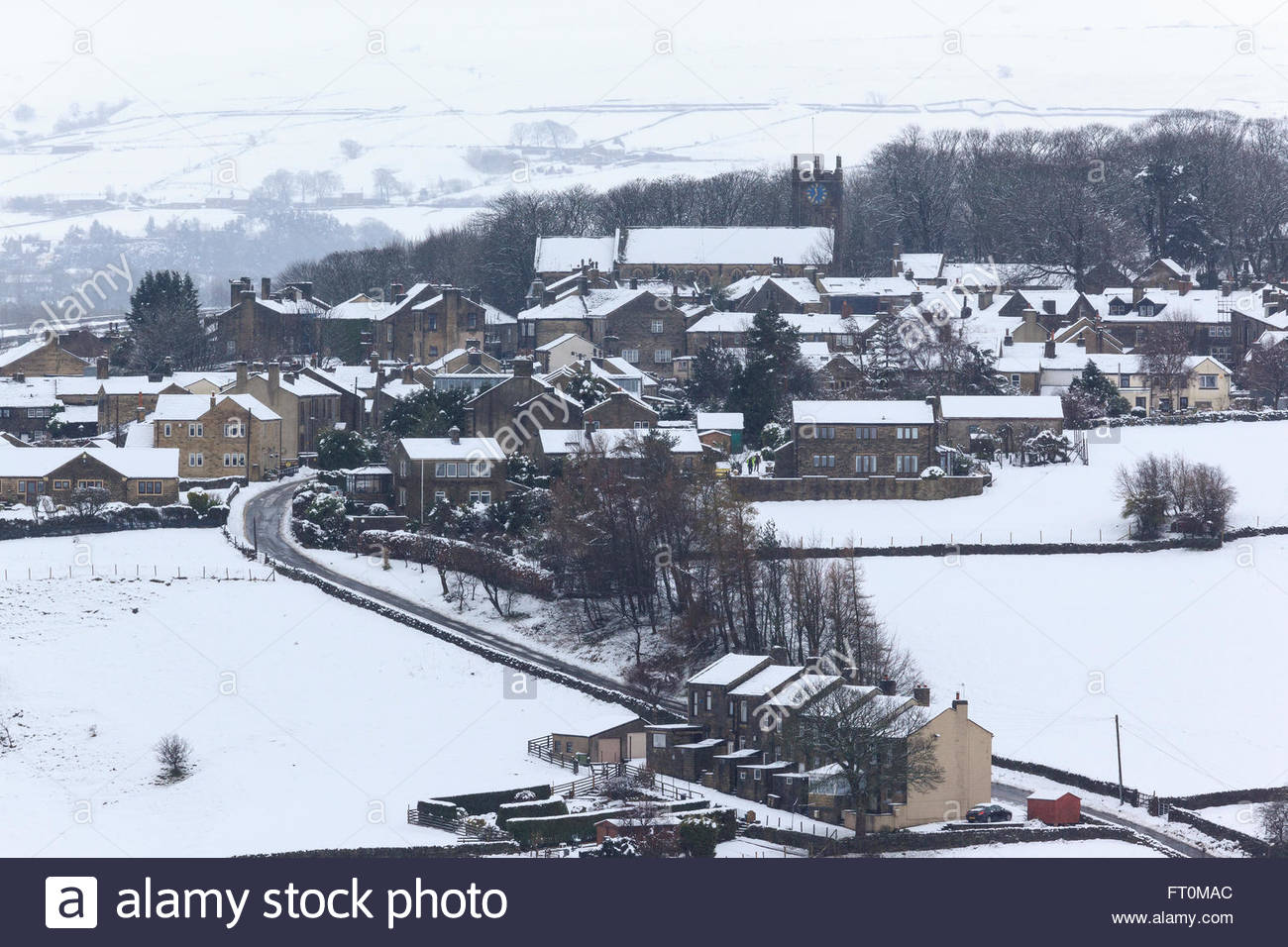 Haworth Snow Yorkshire Winter High Resolution Stock Photography and ...