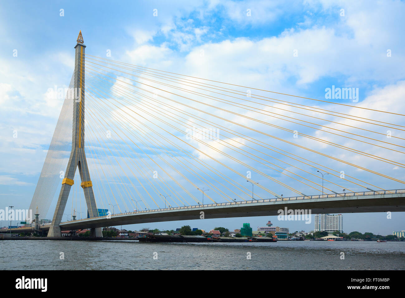 Mega bridge in Bangkok,Thailand (Rama 8 Bridge Stock Photo - Alamy