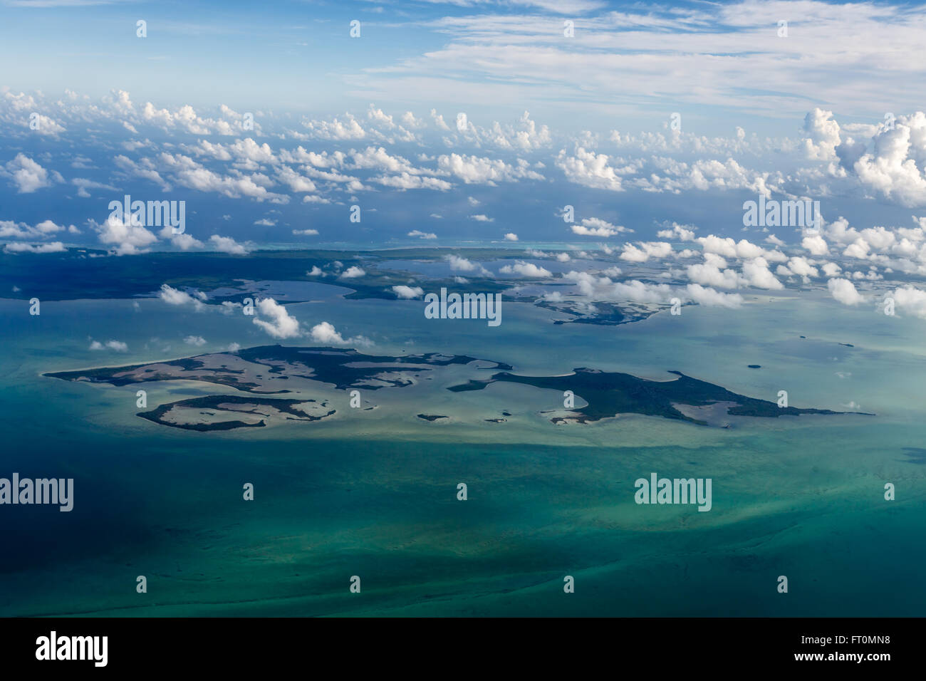 Belize coral reef aerial hi-res stock photography and images - Alamy