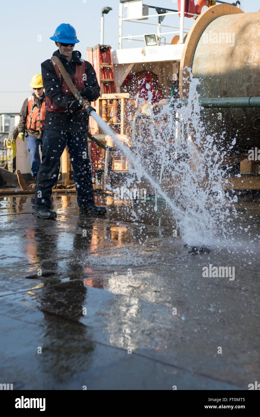 Seaman Chance Johnson, a buoy deck crewmember aboard the Coast Guard ...