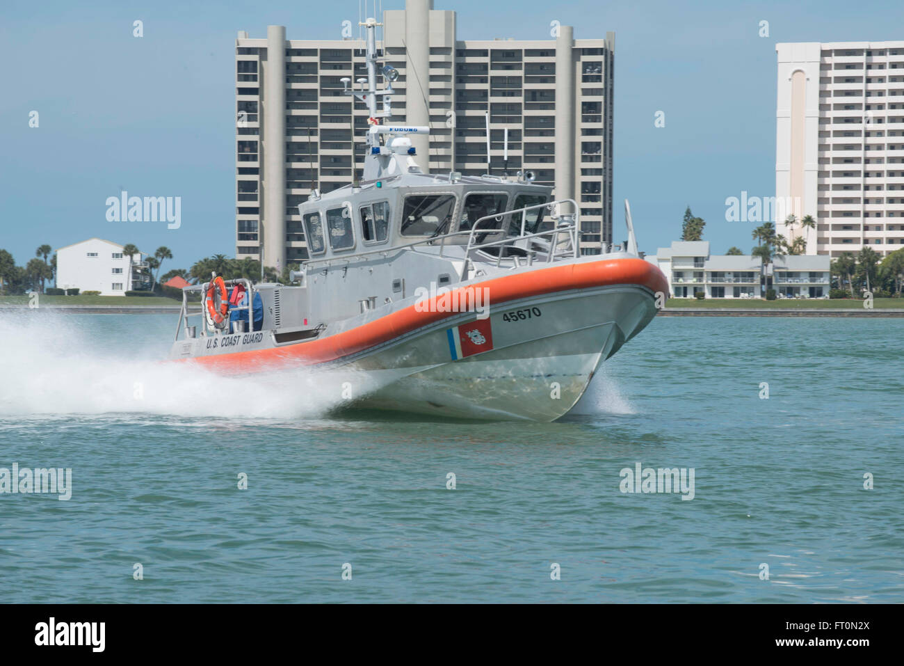 A 45-foot Response Boat-Medium from Coast Guard Station Sand Key, Fla ...