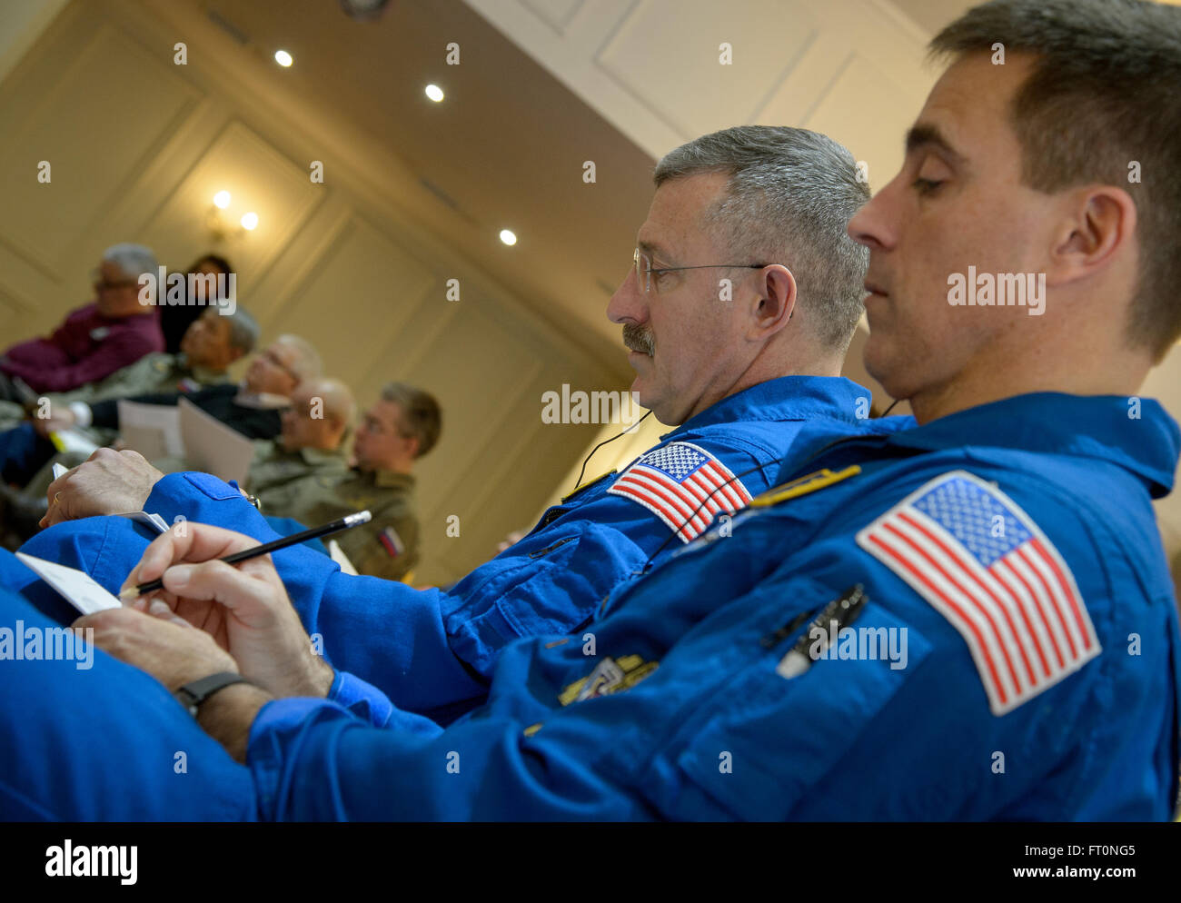 NASA Astronaut Office Chief Chris Cassidy, foreground, and NASA ...