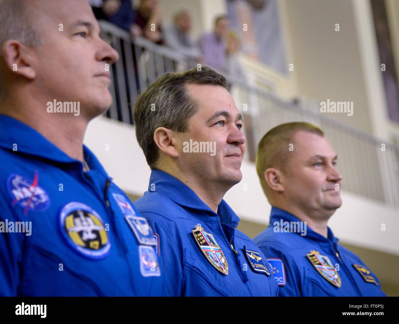 Crew members of Expedition 47, including NASA astronaut Jeff Williams ...