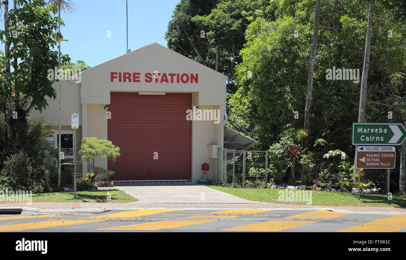 fire station in the village of kuranda queensland australia Stock Photo ...