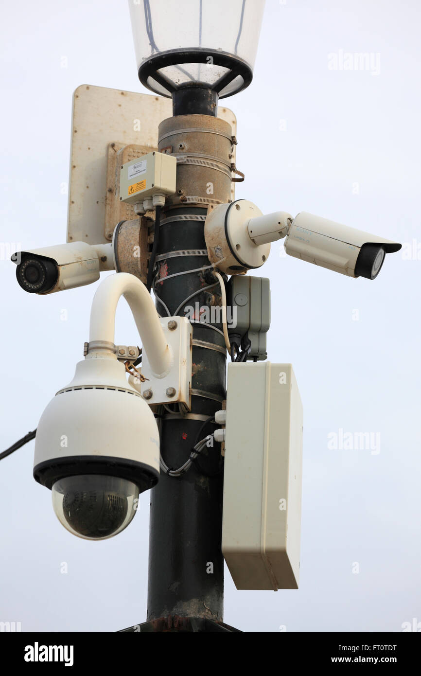 Closed circuit TV surveillance security cameras Stock Photo - Alamy