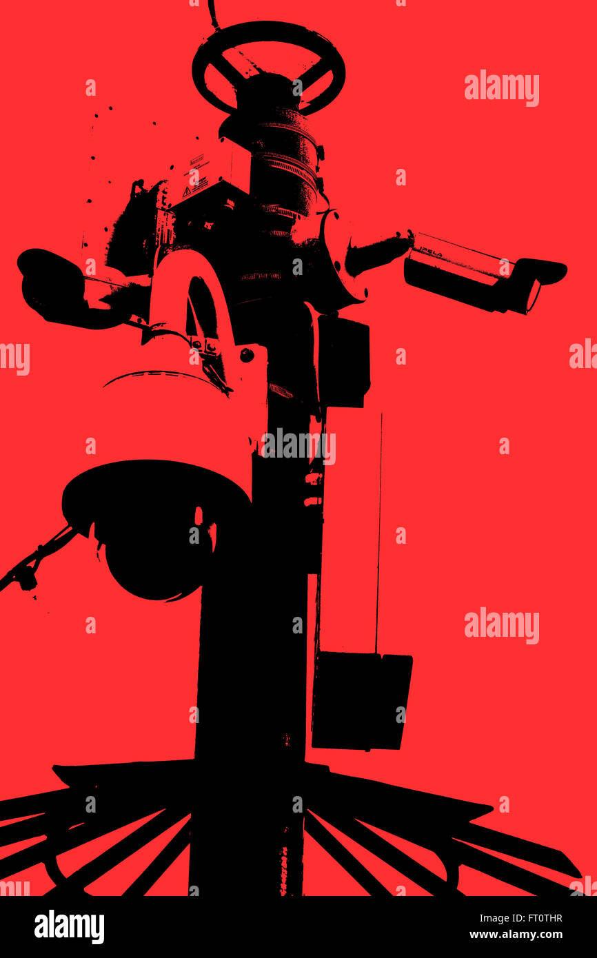 Closed circuit TV surveillance security cameras Stock Photo - Alamy
