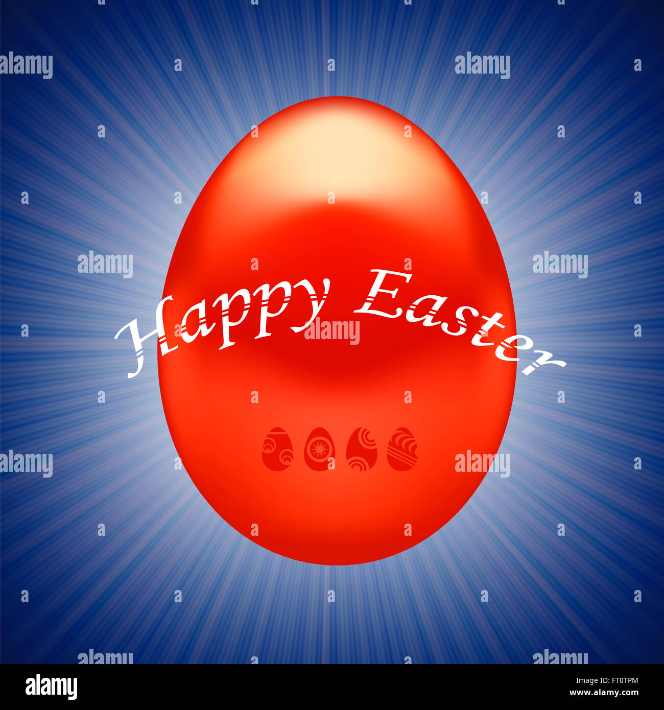 Red Easter Egg Stock Photo - Alamy