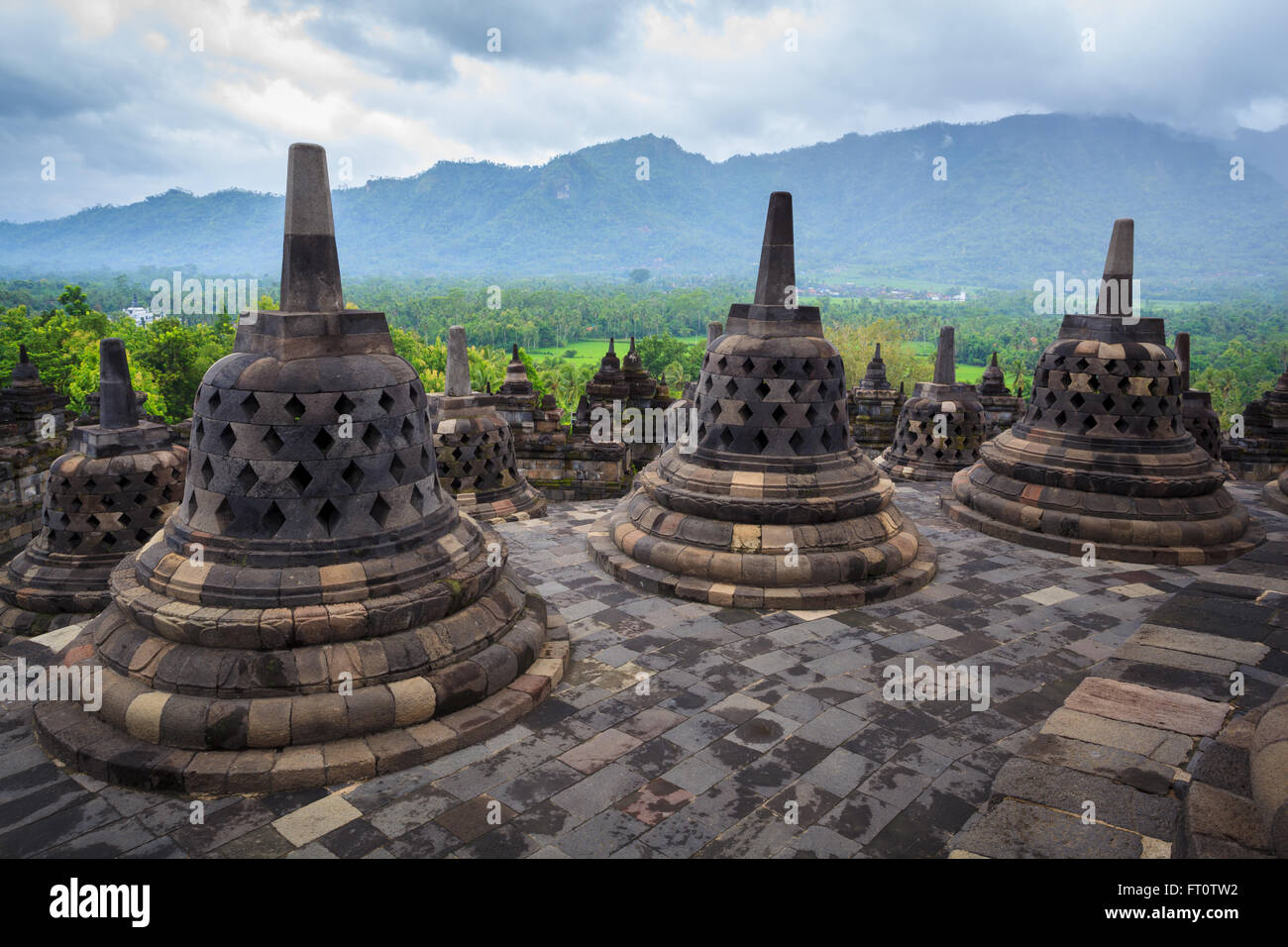 Borobudur Buddist temple Yogyakarta. Java, Indonesia Stock Photo - Alamy