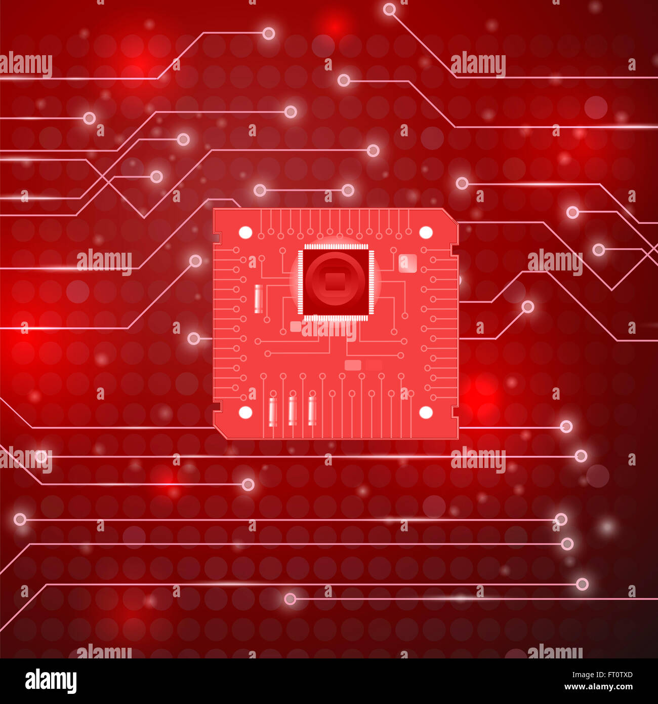 High Tech Printed Circuit Board Stock Photo - Alamy