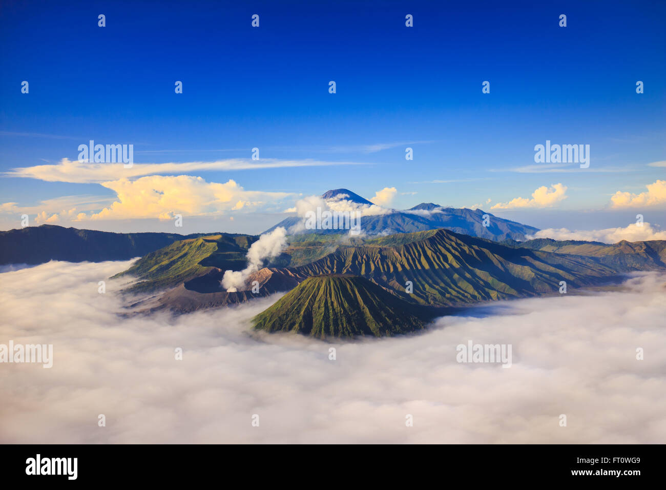 Bromo volcano at sunrise, East Java, Indonesia Stock Photo - Alamy