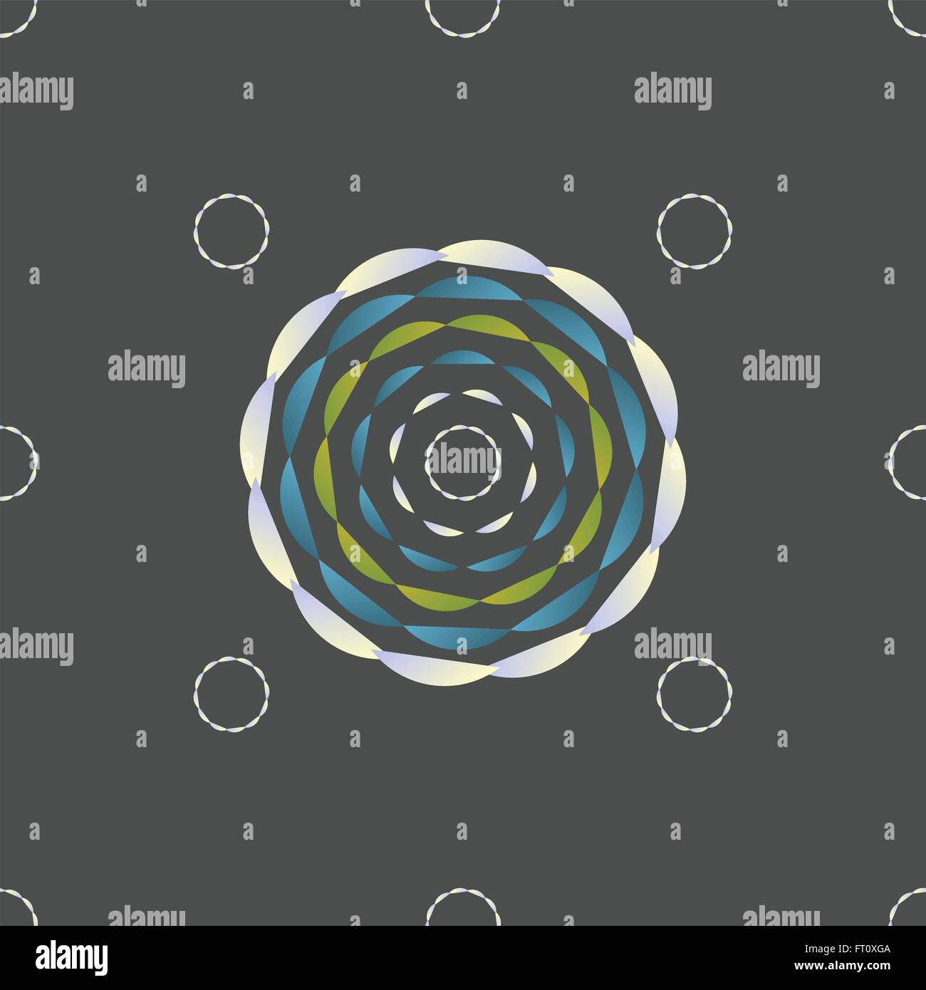 Seamless abstract modern pattern created from repetitive circles Stock ...
