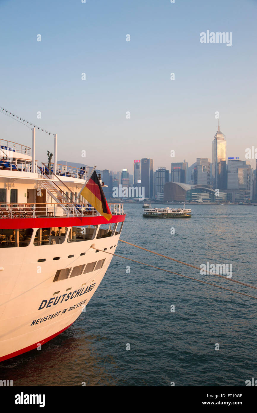 Cruise ship MS Deutschland, Reederei Peter Deilmann, at Ocean Terminal ...