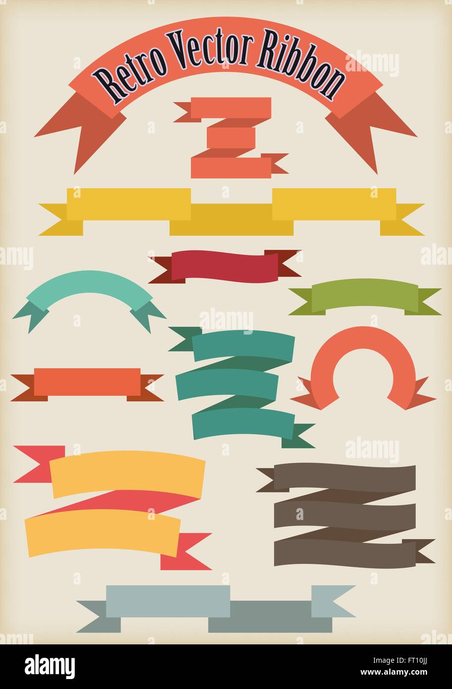 Set of simple ribbons Stock Vector Image & Art - Alamy