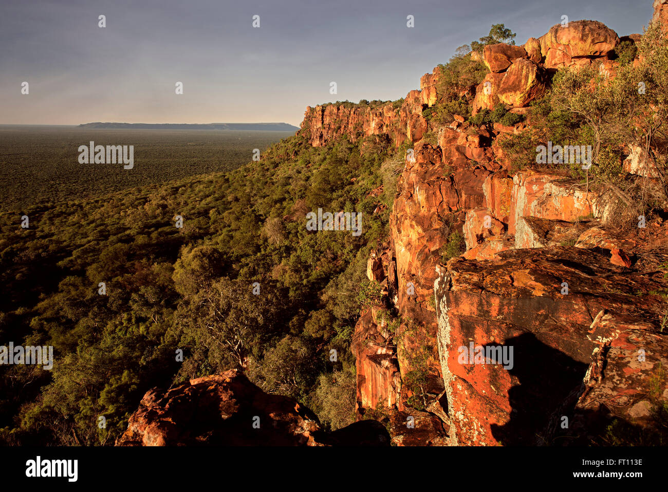 The Waterberg table mount and the surrounding landscape, Waterberg ...