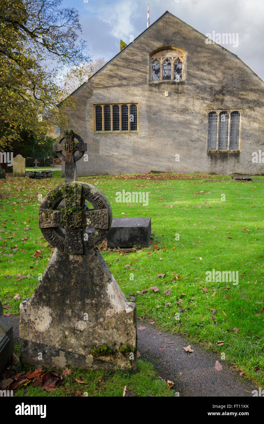 St Oswald’s Church, Grasmere, where the famous romantic English poet ...