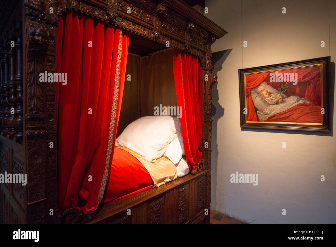 Interior of the Rubenshuis Museum, Rubens House, former home and studio ...