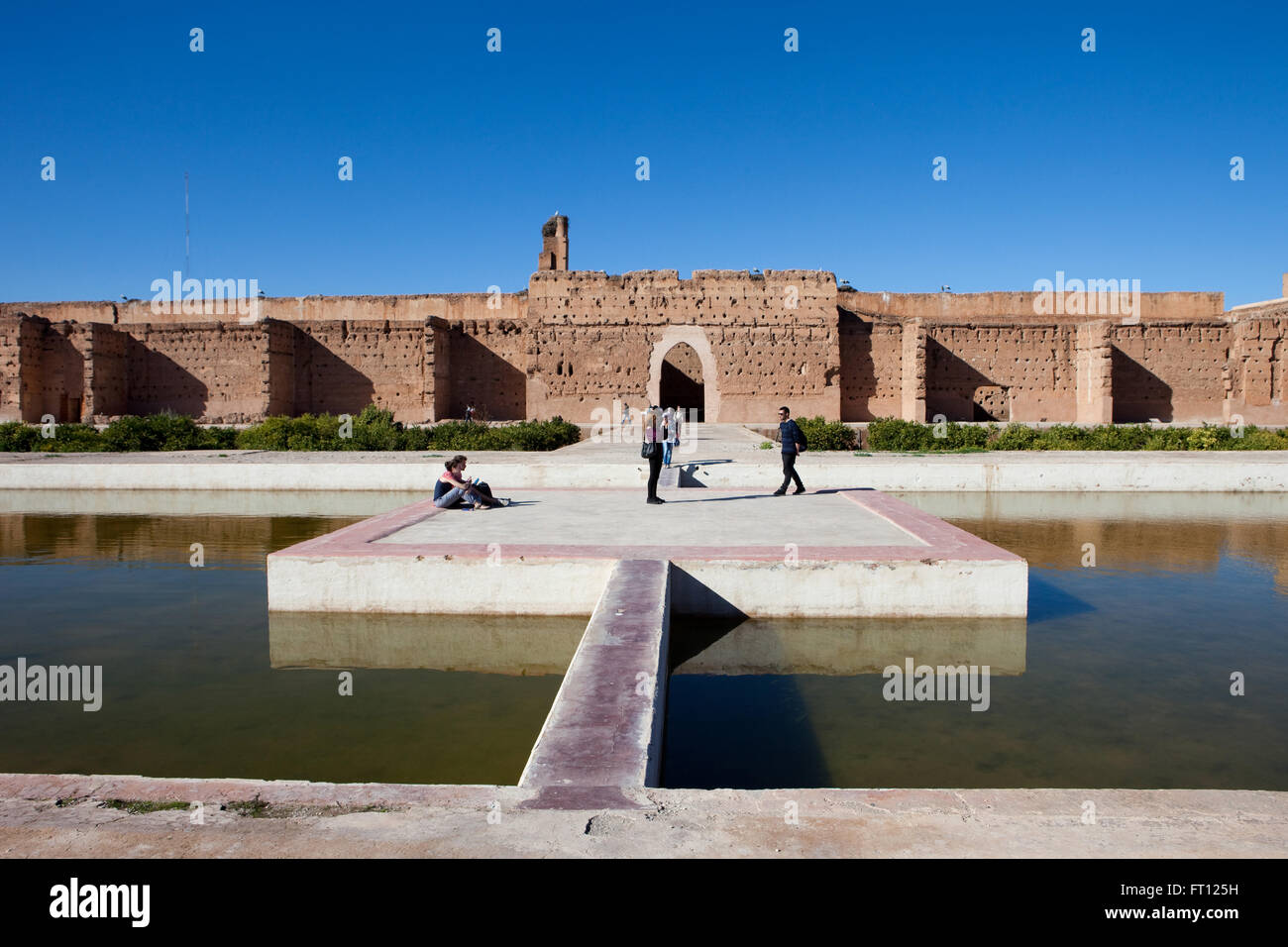 Badi Palace with the Saadit graves, Marrakech, Morocco Stock Photo - Alamy