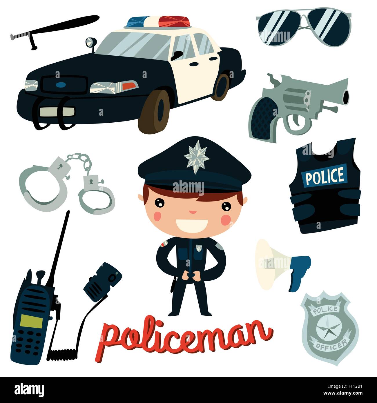Policeman Tools Clipart Pictures