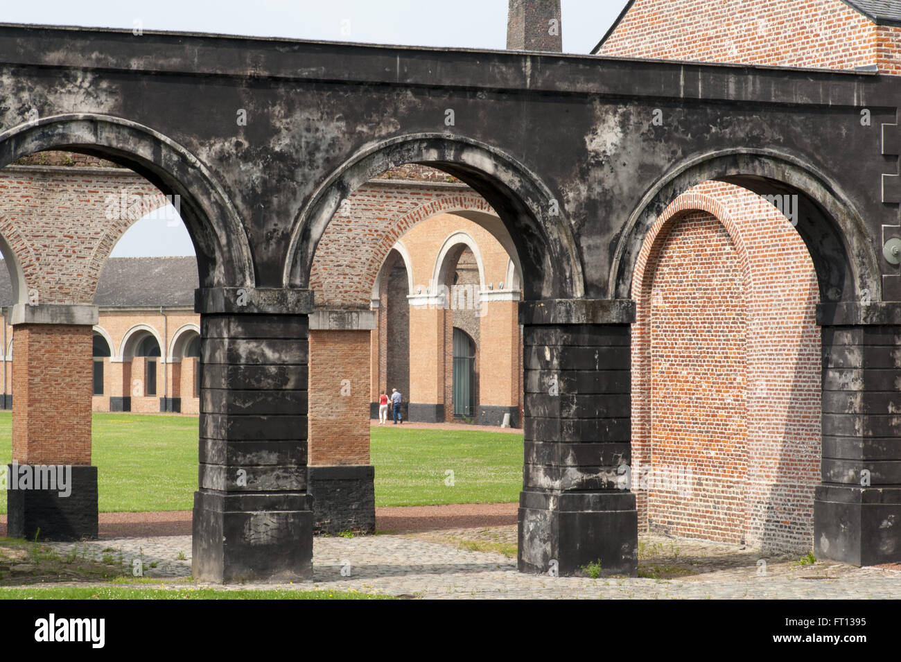 Le Grand Hornu, UNESCO world heritage site, Hornu near Mons, Hennegau ...