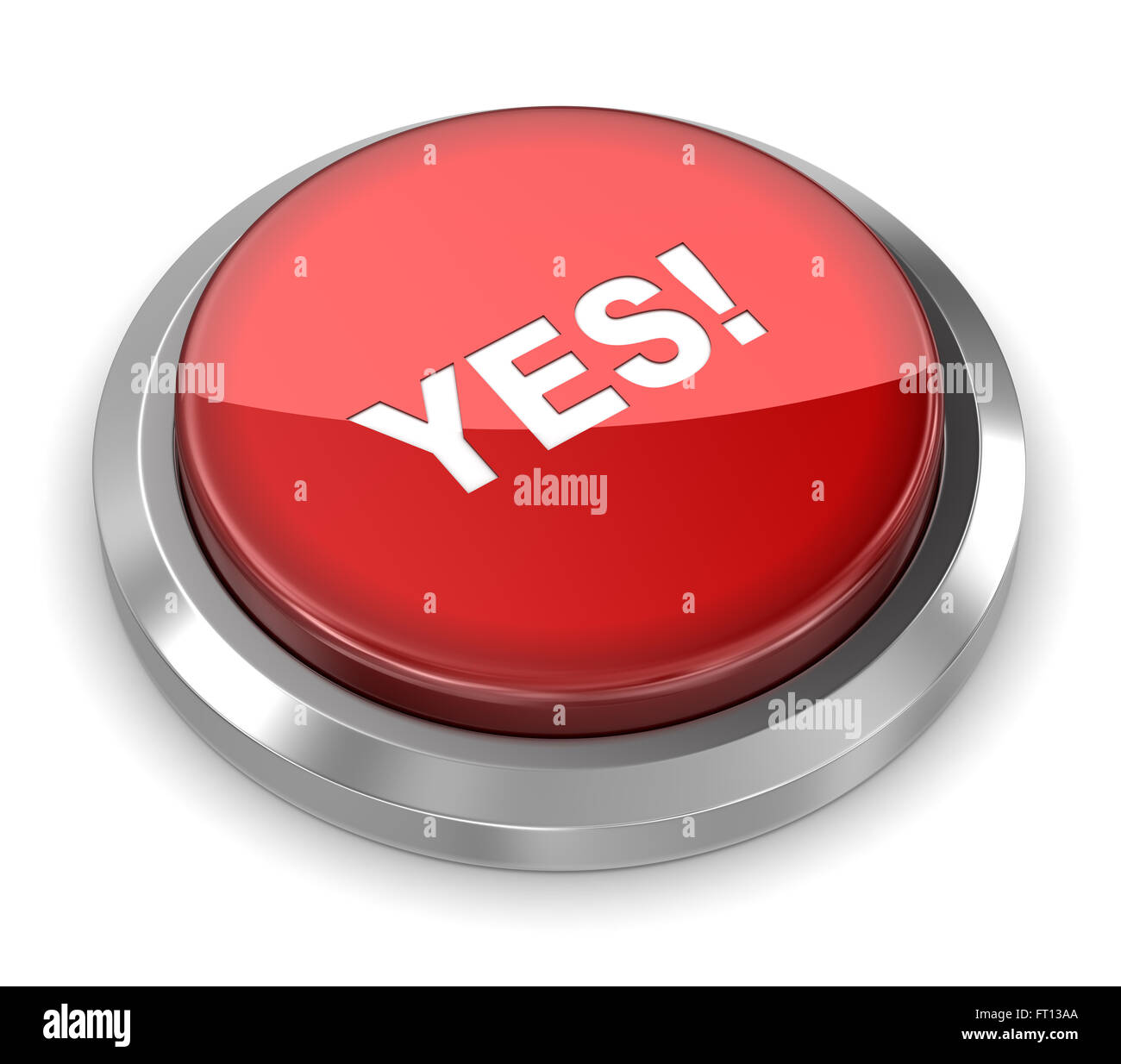 Push Button - Yes Stock Photo - Alamy