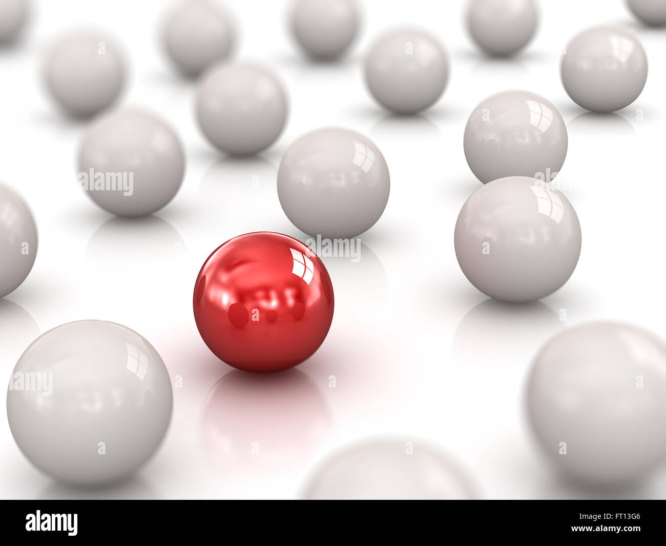 Individuality , Different Ball Stock Photo - Alamy