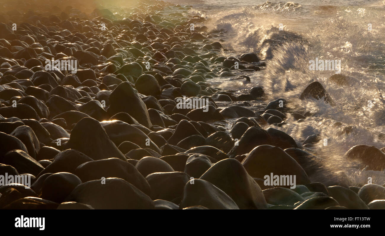 Valugan Boulder Beach with surf, Basco, Batanes, Batan Island, Batanes ...
