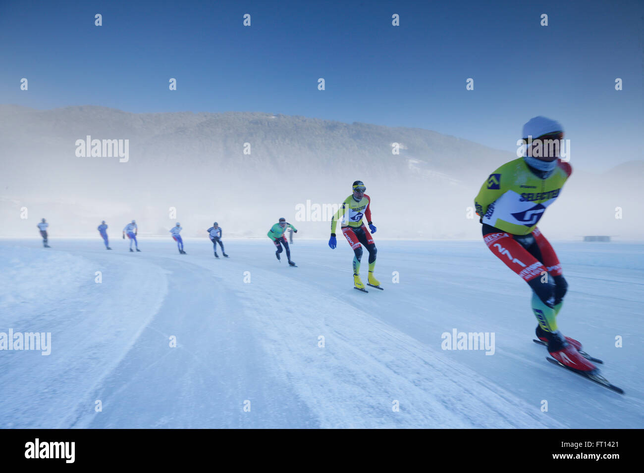 Ice speed on lake weissensee hi-res stock photography and images - Alamy
