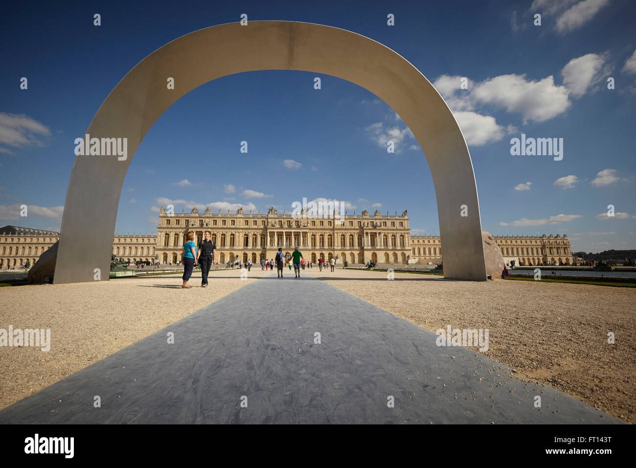 Arch, Palace of Versailles, Versailles near Paris, France Stock Photo ...
