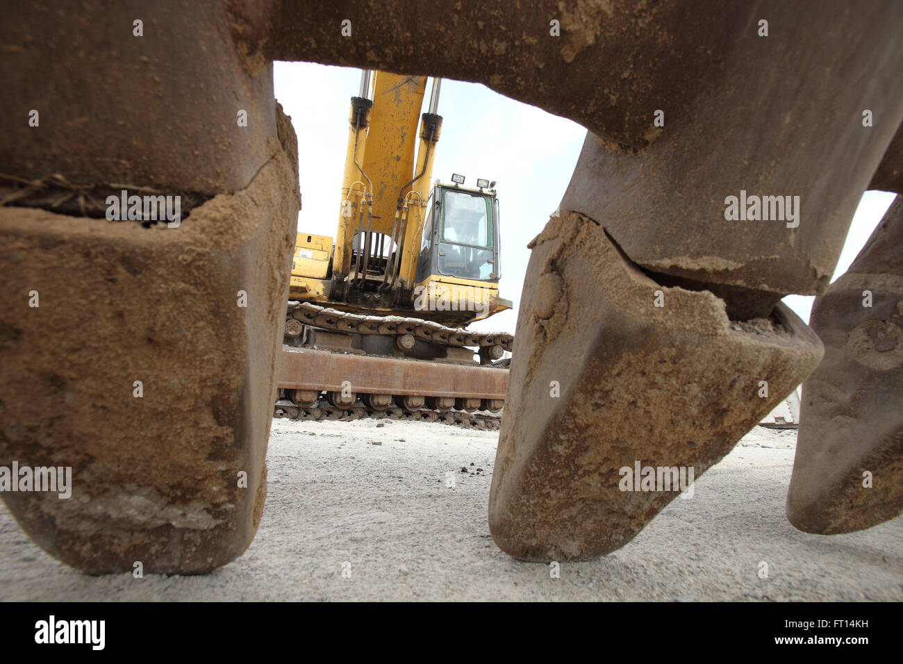 Close up excavator hi-res stock photography and images - Alamy