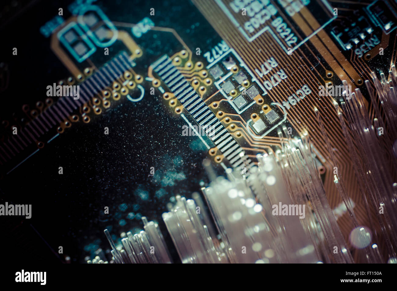Connectivity.Fiber optic cables, fibre connection, telecomunications ...