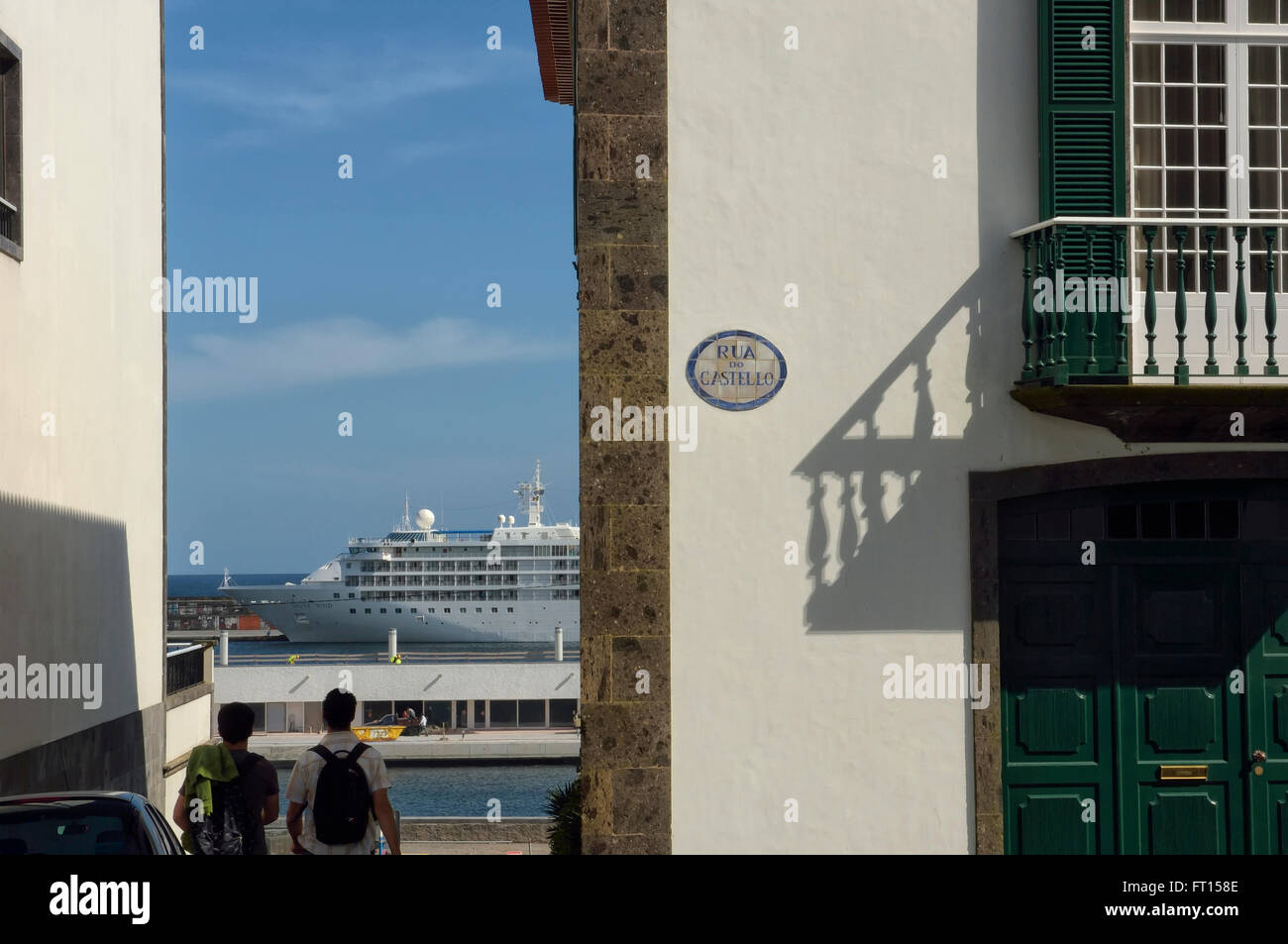 Port of Ponta Delgada. São Miguel Island. Azores. Portugal Stock Photo ...