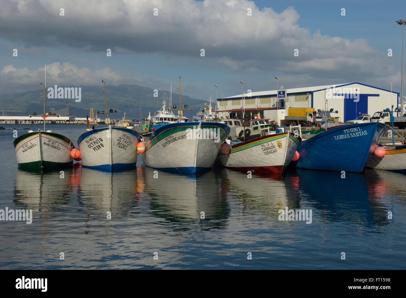 Port of Ponta Delgada. São Miguel Island. Azores. Portugal Stock Photo ...