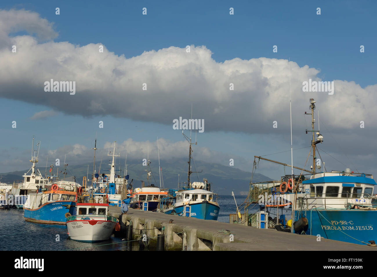 Port of Ponta Delgada. São Miguel Island. Azores. Portugal Stock Photo ...