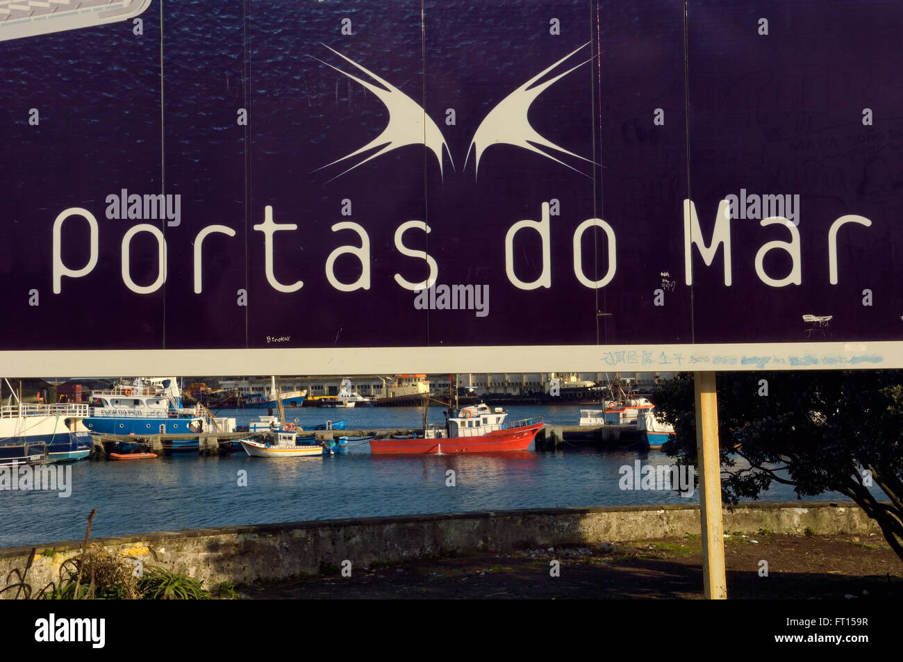 Port of Ponta Delgada. São Miguel Island. Azores. Portugal Stock Photo ...