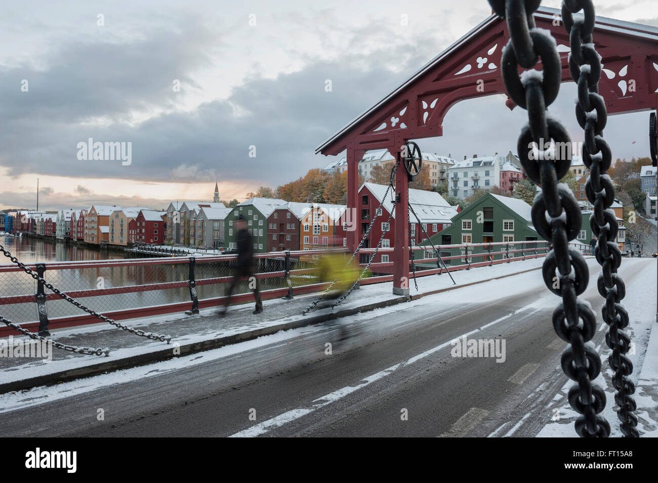 Old Town Bridge. Trondheim. Norway. Europe Stock Photo - Alamy