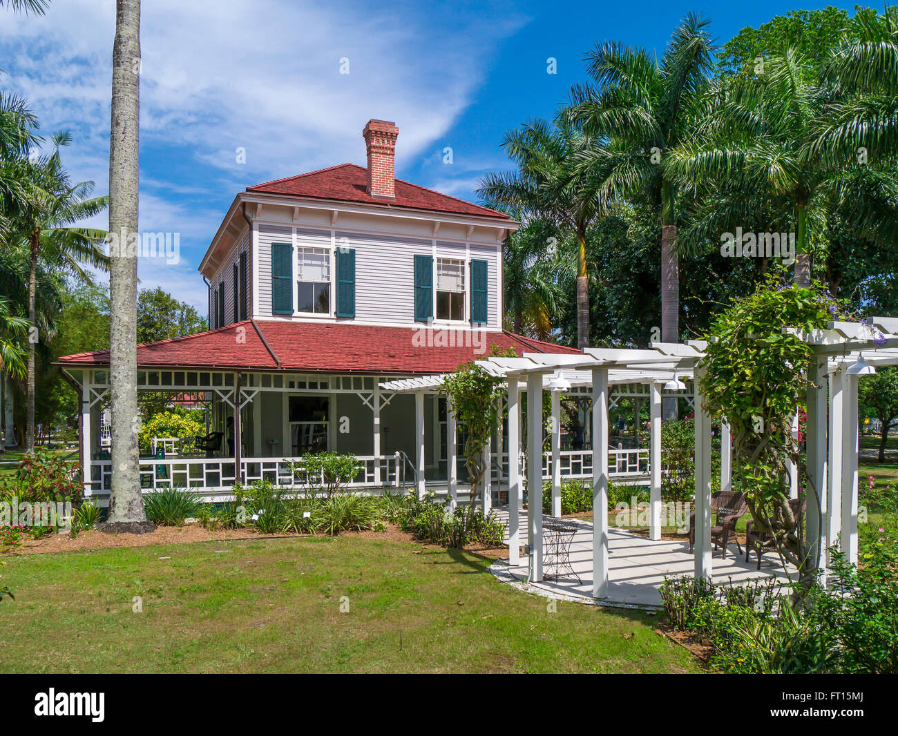 Edison main house at Edison and Ford Winter Estates in Fort Myers ...