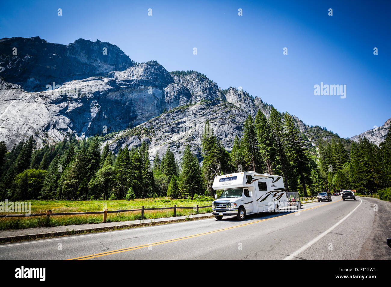 Road in Yosemite national park, California Stock Photo - Alamy