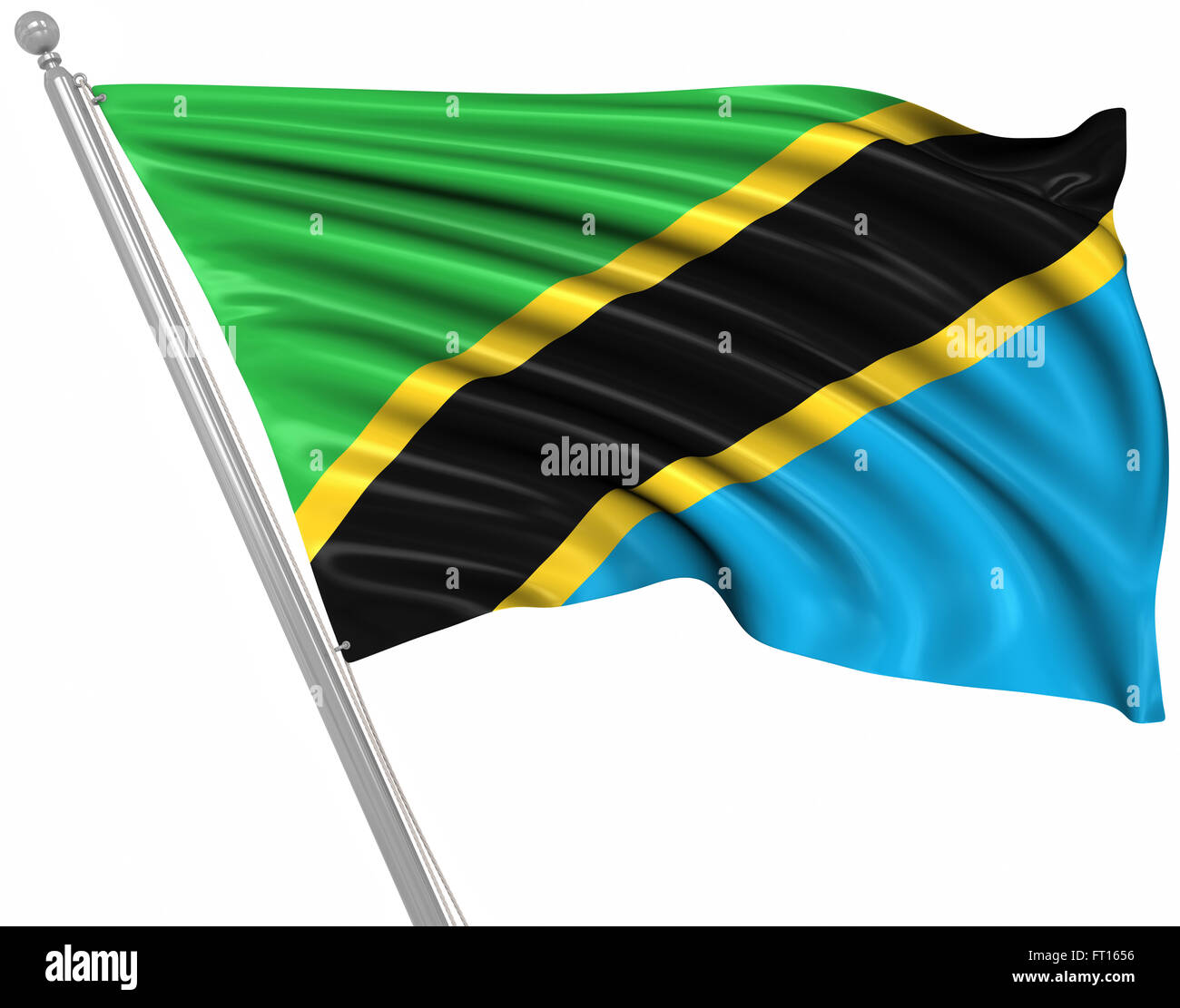National flag of tanzania hi-res stock photography and images - Alamy