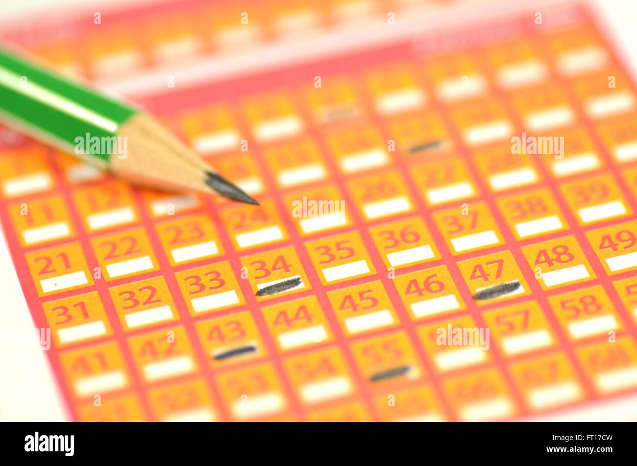 closeup of lottery ticket Stock Photo - Alamy